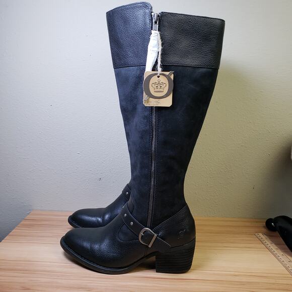 Born | Shoes | Born Womens Size 95 Alize Tall Riding Boots Black Suede ...